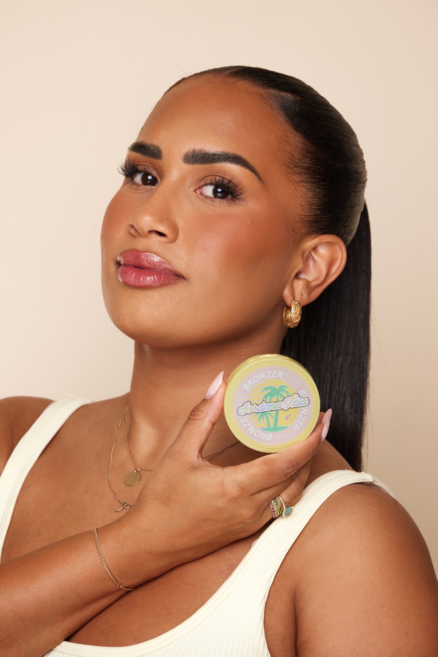 BRONZER DUO - AMBER AURA – Jordana Ticia Cosmetics